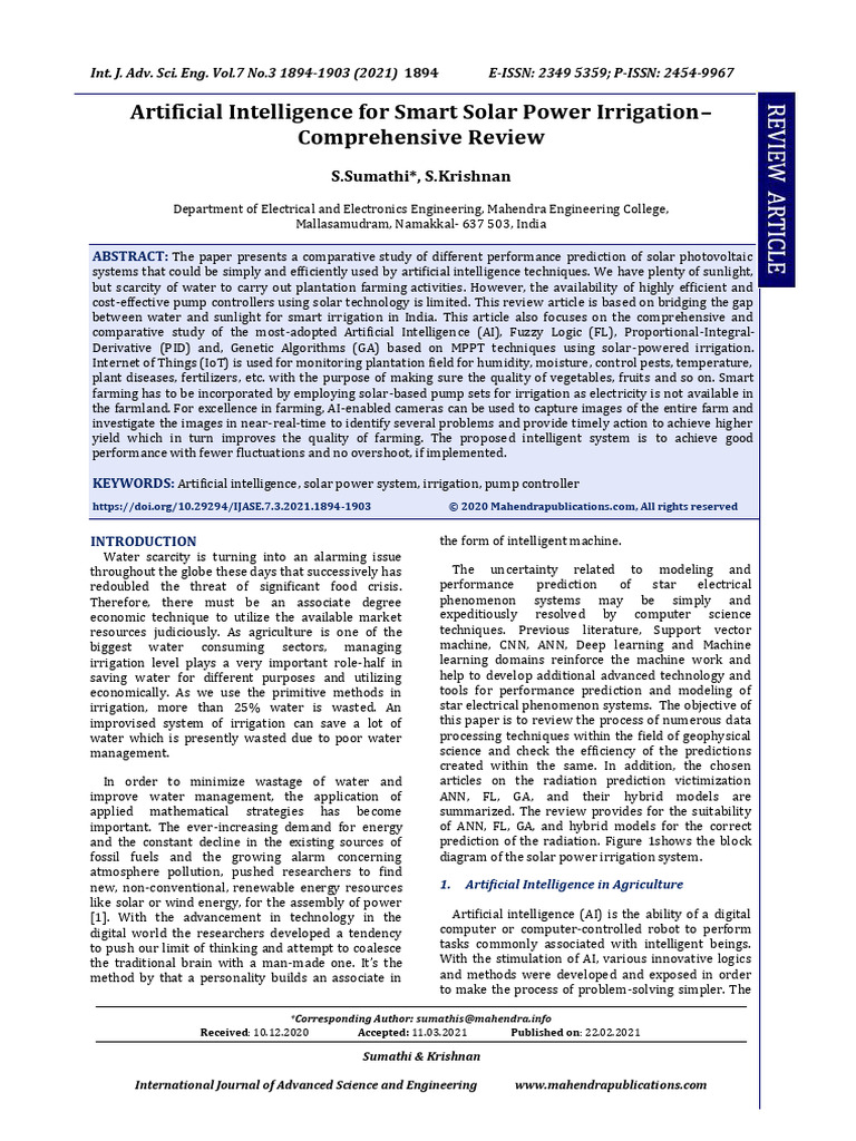 Artificial_Intelligence_for_Smart_Solar | PDF | Photovoltaics ...