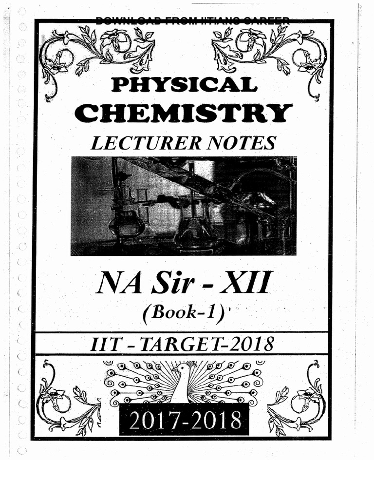 Narendra Awasthi Physical Chem Notes | PDF