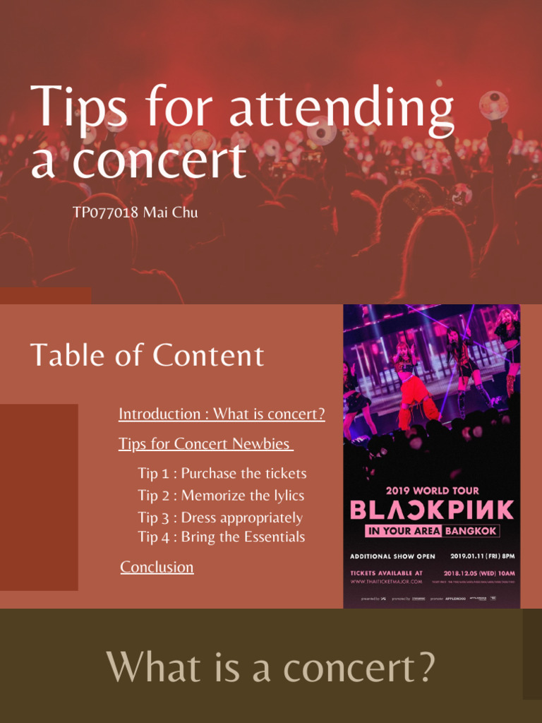 Essential Tips For Concert Newbies Pdf