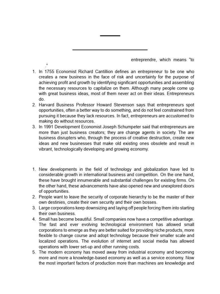 Unit I PEM | PDF | Entrepreneurship | Startup Company