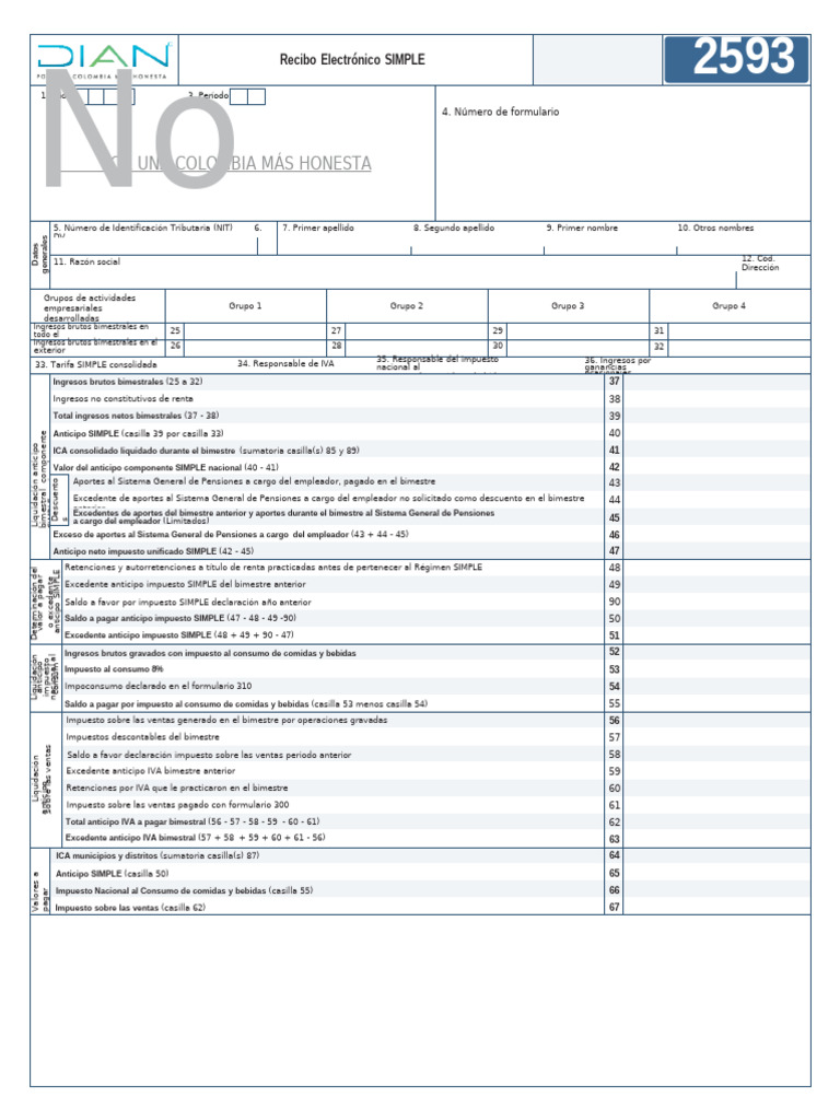 Guía de Liquidación Recibo SIMPLE | PDF | Minería | Impuestos