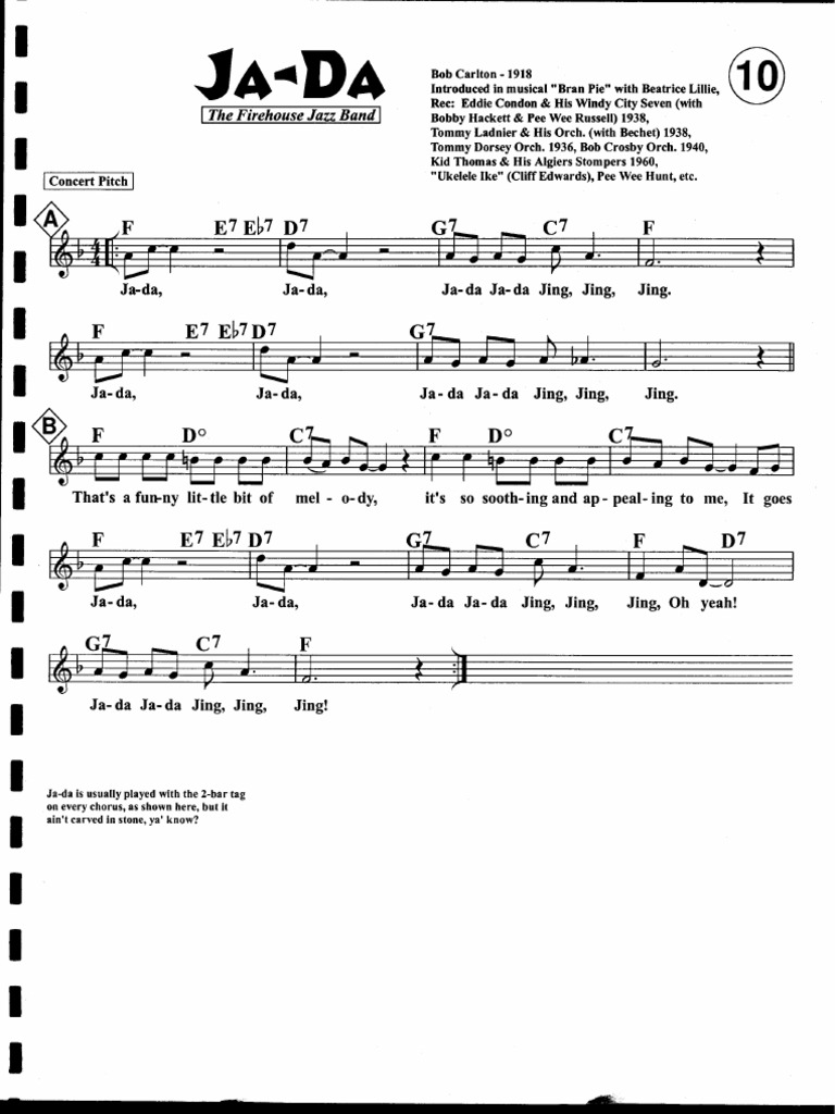Ja-Da Partitura | PDF