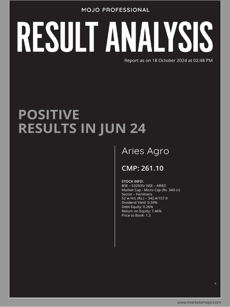 Aries Agro Stock Analysis Report | PDF | Market Trend | Copyright ...