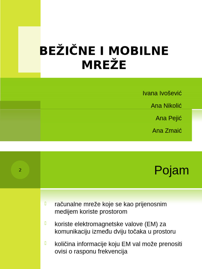 Bezicne I Mobilne Mreze | PDF