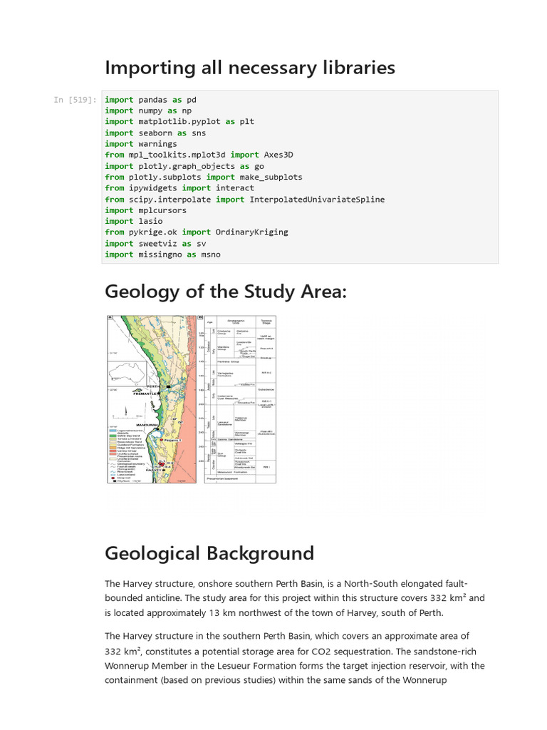 CO2 Storage Geology & Data Analysis | PDF | Data Analysis | Earth Sciences