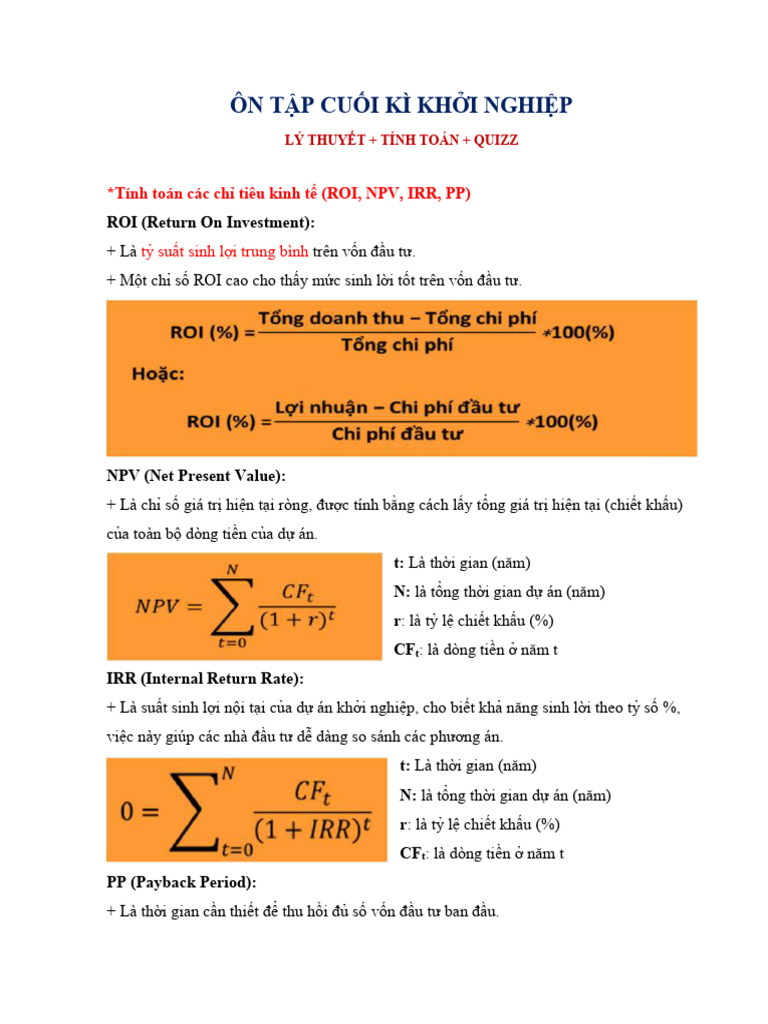 CDTC - ÔN TẬP CUỐI KỲ | PDF