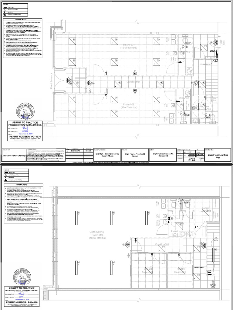 Bright Daycare-Electrical Drawing IFP P | PDF