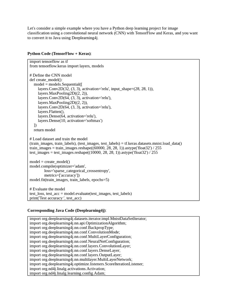 Translating Deep - Learning - Model - To - Java | PDF | Applied Mathematics | Software Engineering