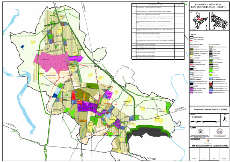 Loni Master Plan - 2031 (Draft) | PDF