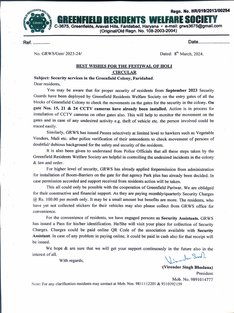 Security circular | PDF