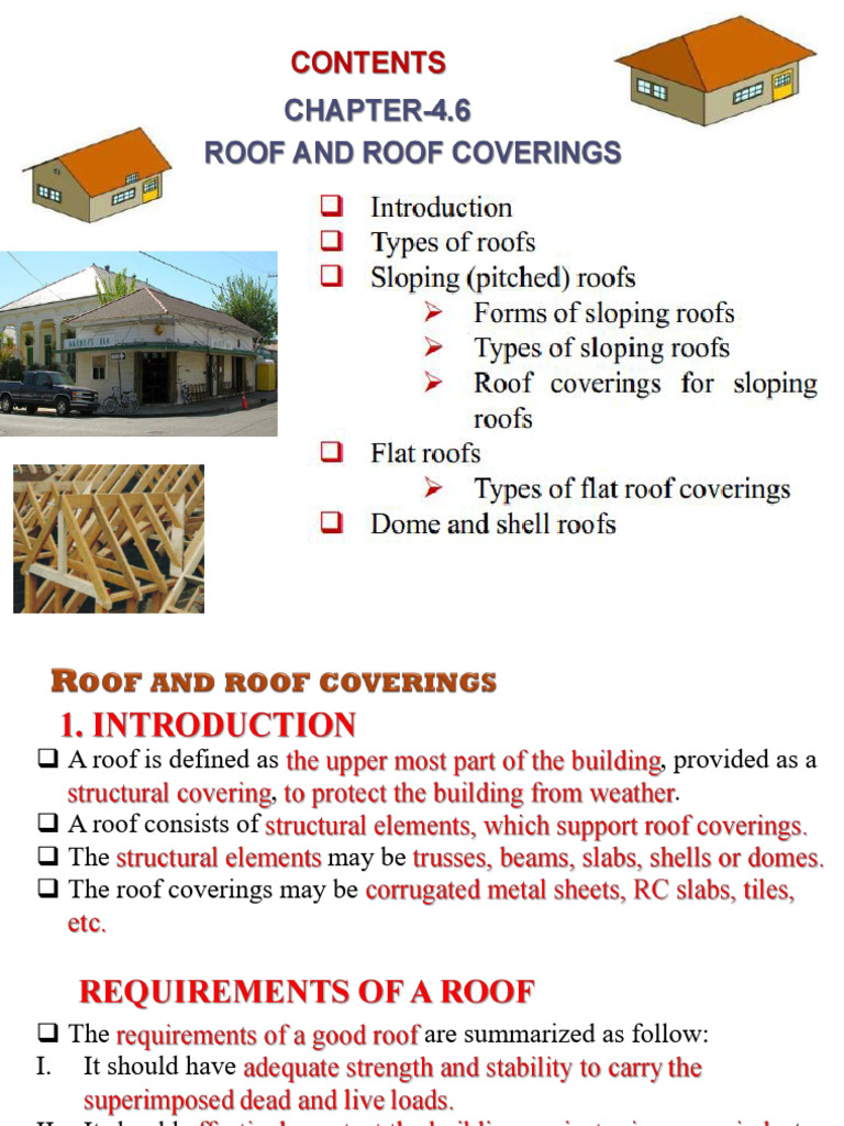 Chapter 4.6 Roof & Roof Coverings | PDF | Roof | Structural Engineering