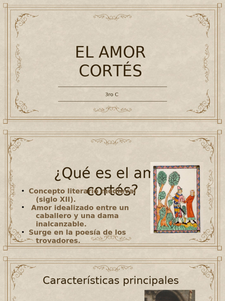 Características del Amor Cortés | PDF