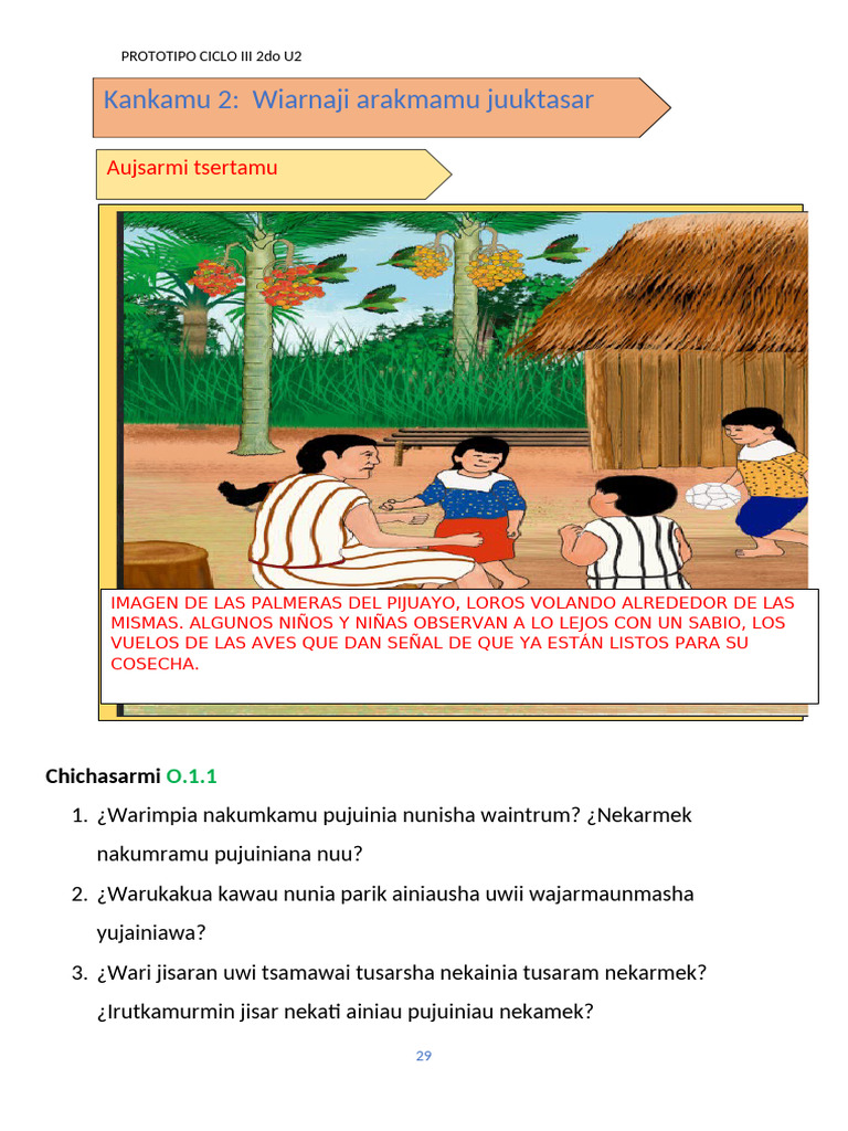 2 CIII-2DO-U2 COSECHA ACHUAR | PDF | Loro | Ornitología