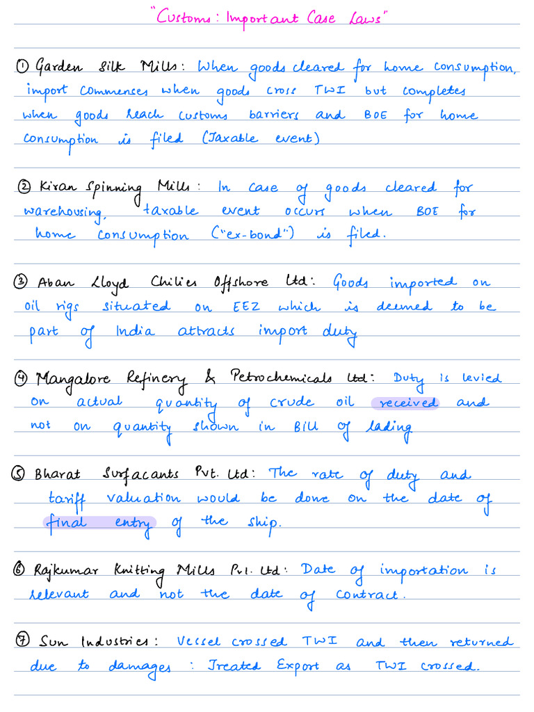 Customs Case Laws | PDF | Economies