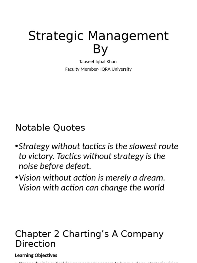 SM Module 2 | PDF | Strategic Management | Strategic Planning