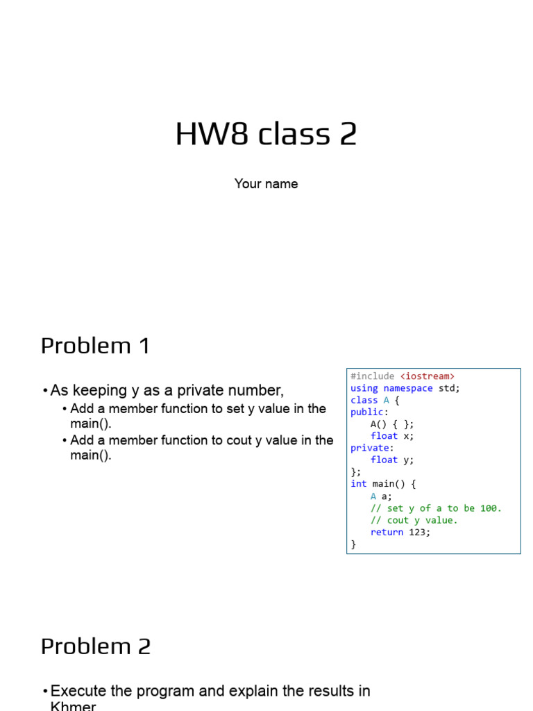 HW8 Class 2 | PDF