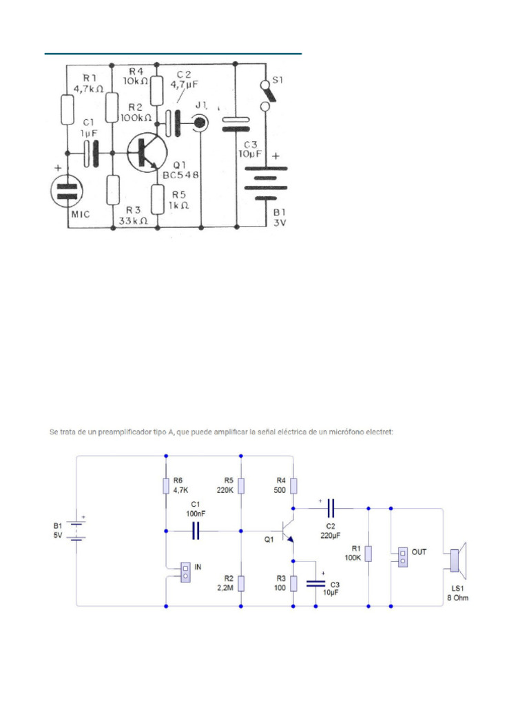 pre de microfono 3v y 5 v | PDF