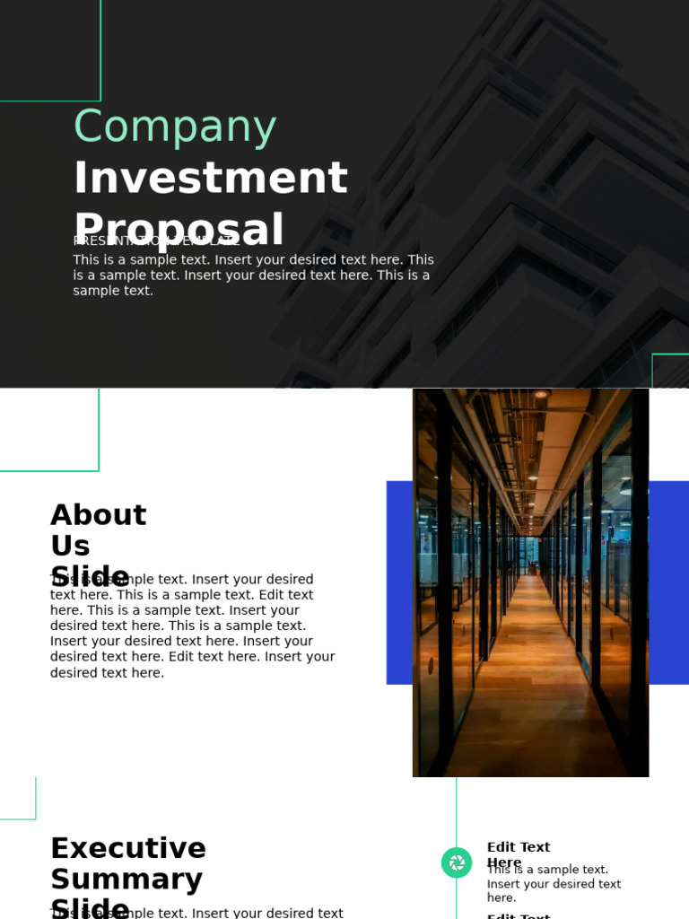 Investment Proposal Presentation Template | PDF