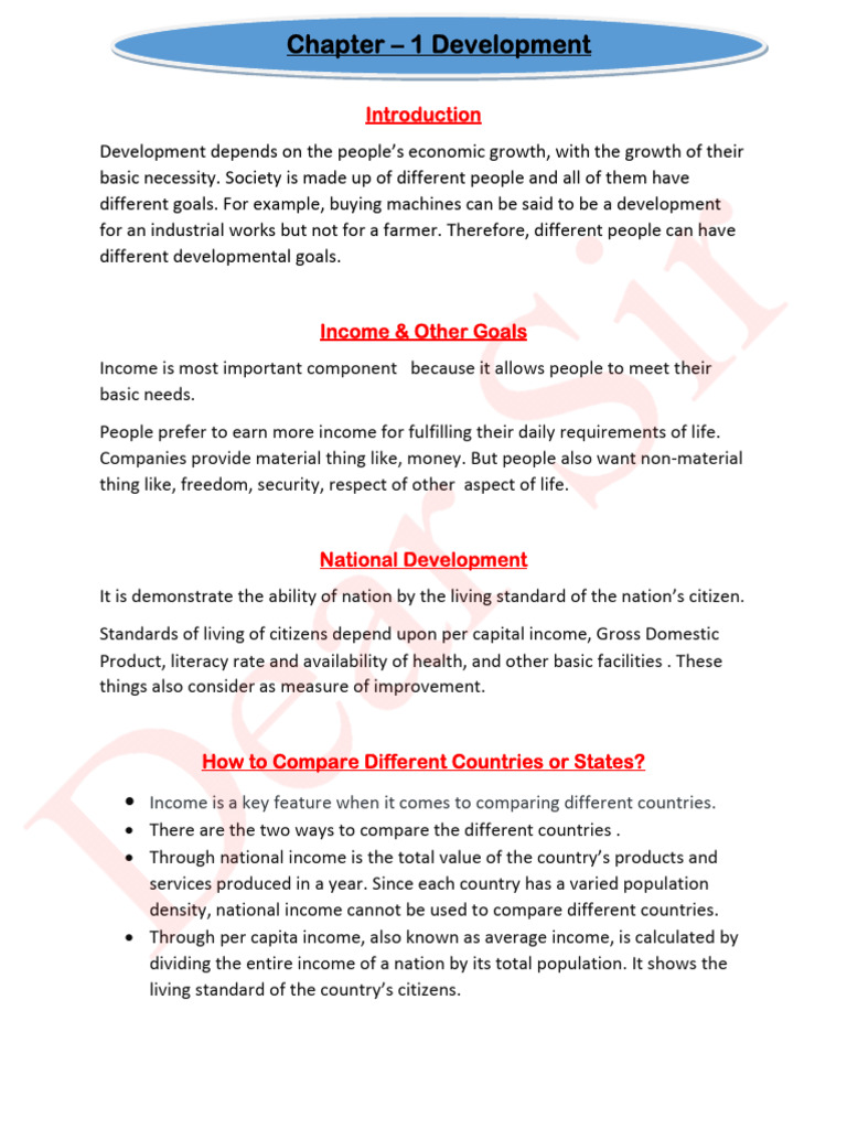 Class 10 Eco CH 1 2 3 (1) - Output | PDF | Loans | Money