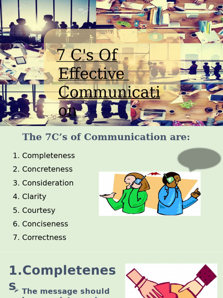Lecture 2 Seven Cs of Communication | PDF