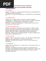 Argumentative Essay Vocabulary Guide | PDF | Argument | Evidence