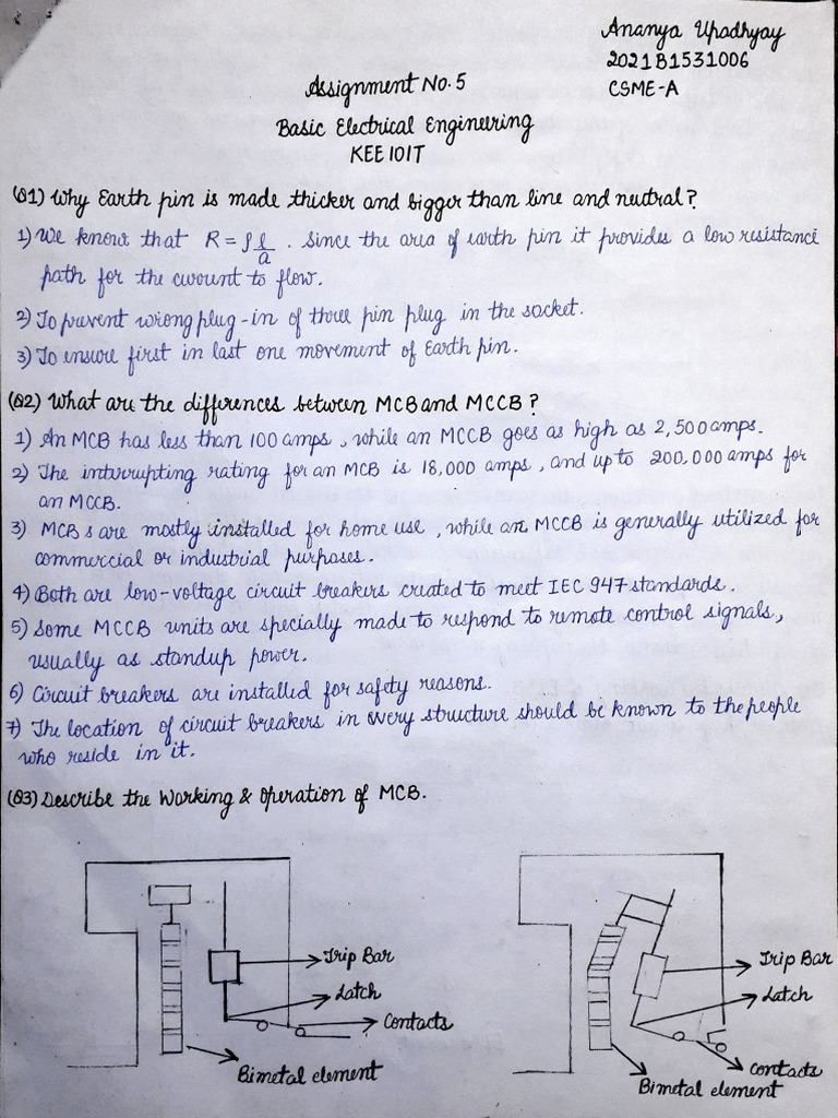 Assignment 5 Electrical | PDF