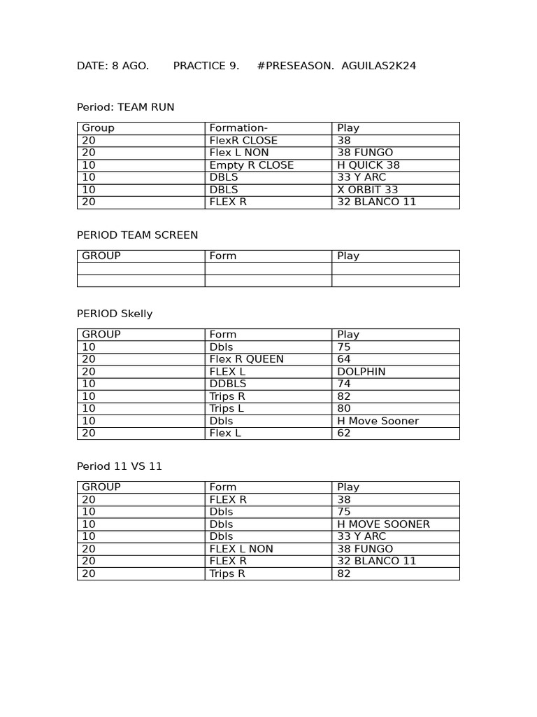 SCRIP PRE AGUI PRESEASON9 | PDF