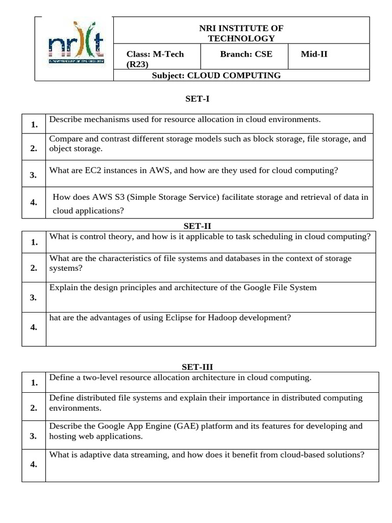 CLOUD cOMPUTING | PDF