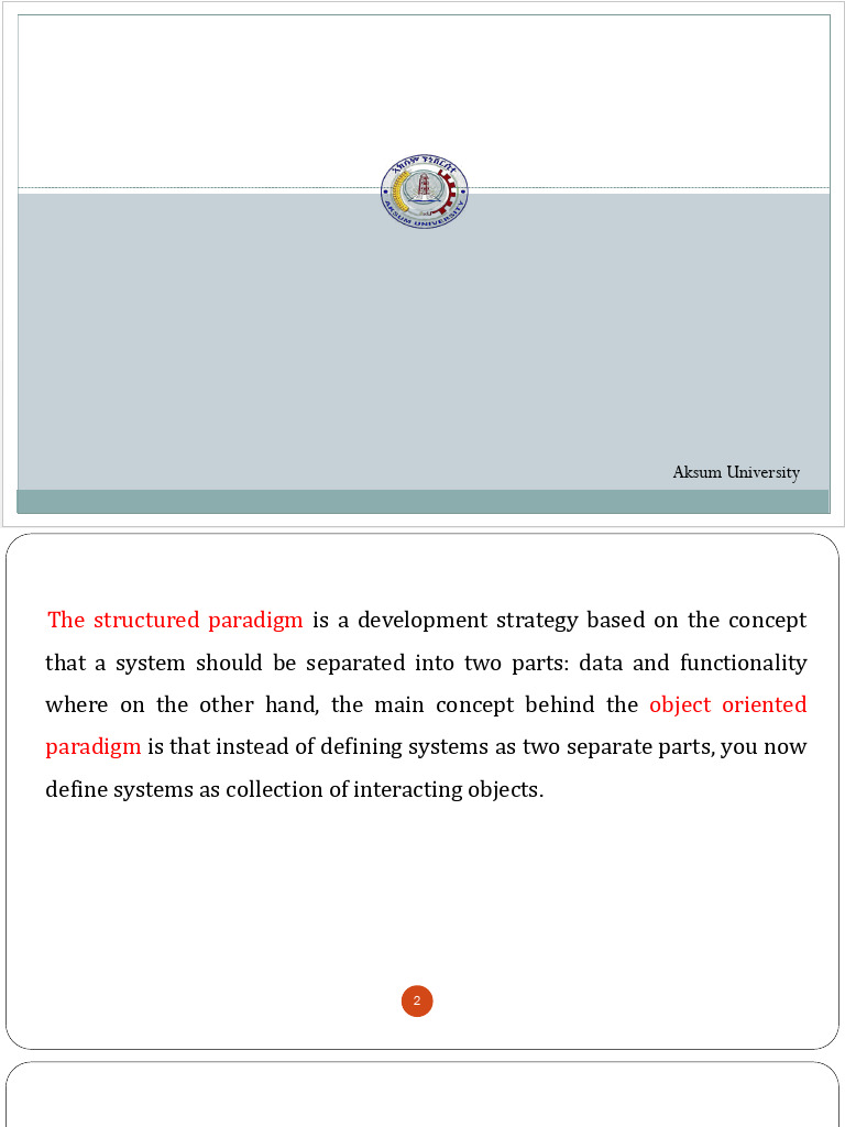 Sad I Chapter 2 Pdf Object Computer Science Object Oriented Programming