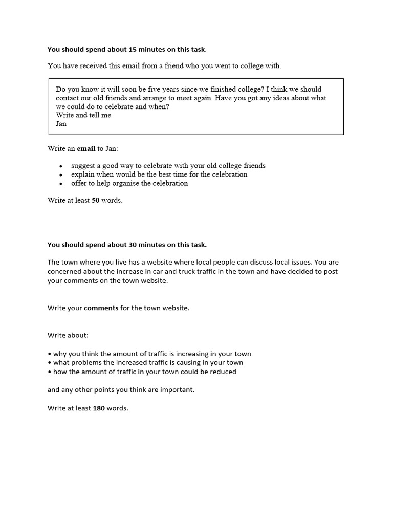 Linguaskill EMAIL WRITING | PDF