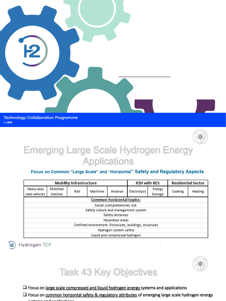 Large Scale H2 Energy Applications | PDF | Hydrogen Economy | Safety
