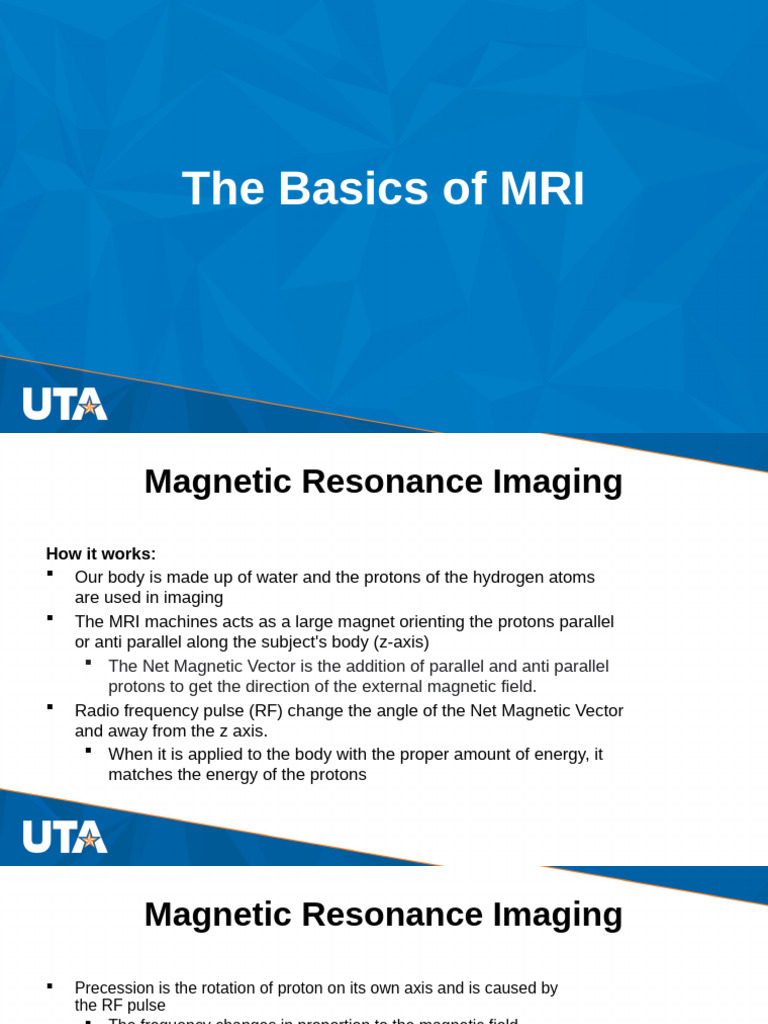 Basics of MRI | PDF