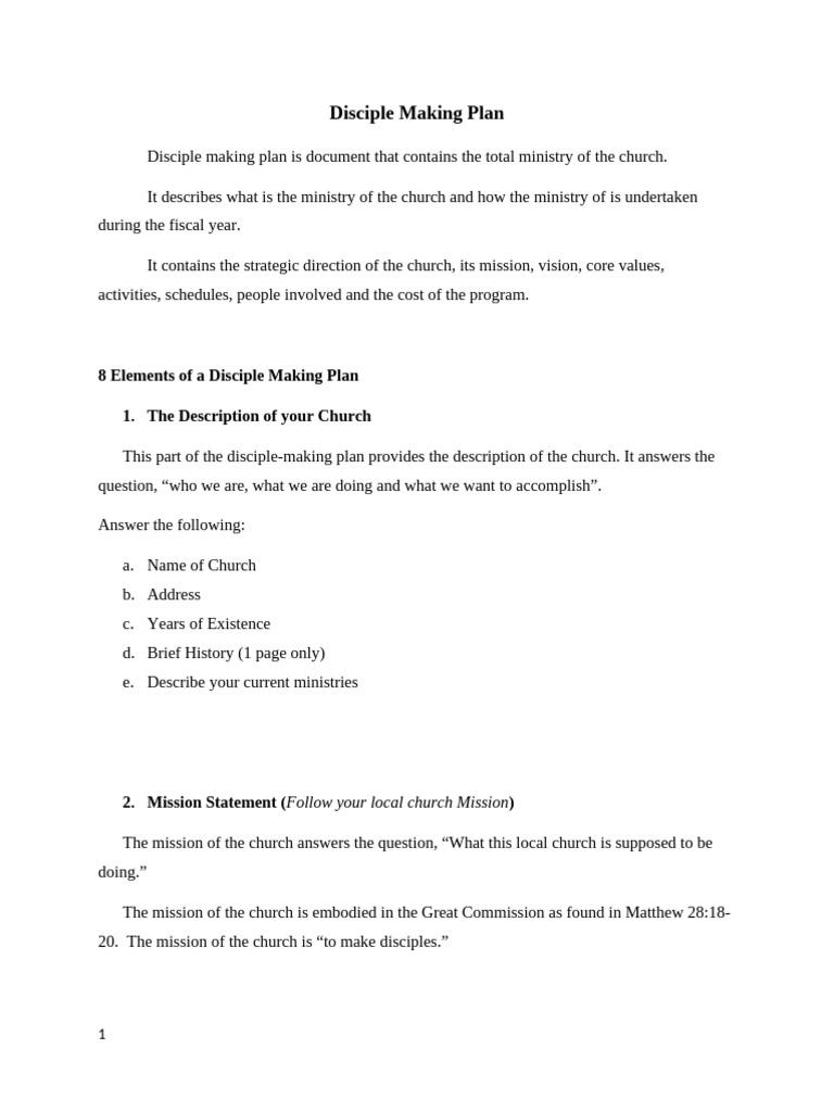 Disciple-Making-Plan | PDF | Disciple (Christianity) | Jesus