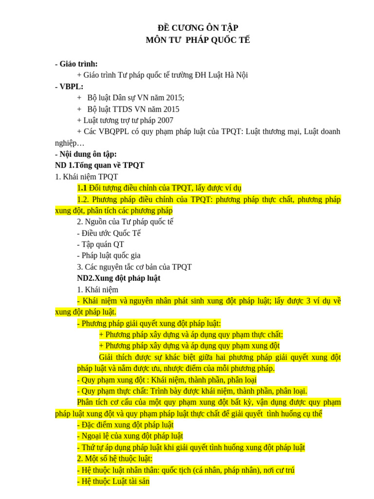Đề cương ôn tập môn tpqt | PDF