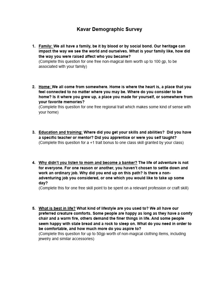 Kavar Demographic Survey | PDF | Fear