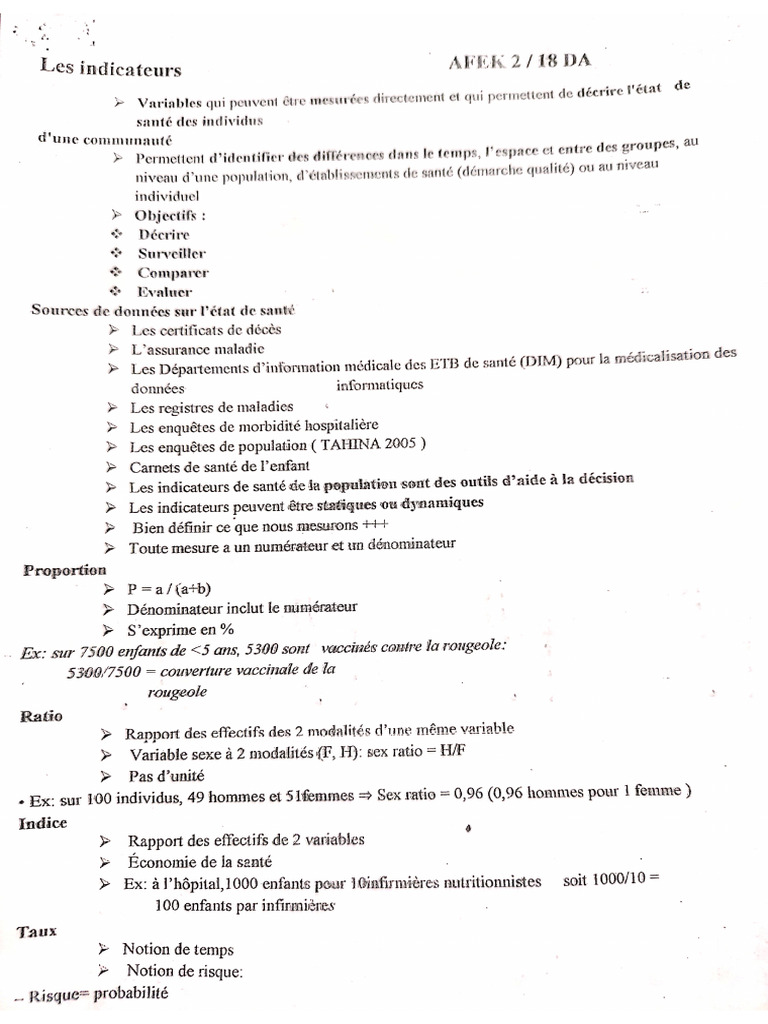 1 Les indicateurs | PDF