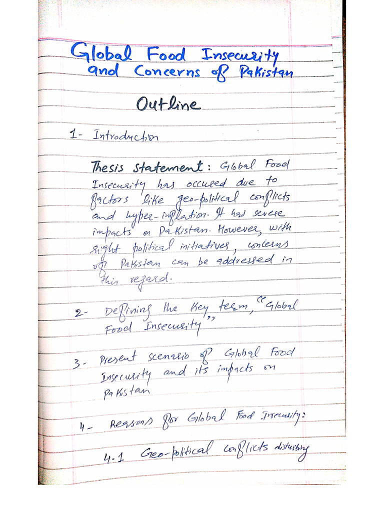 Global Food Insecurity | PDF