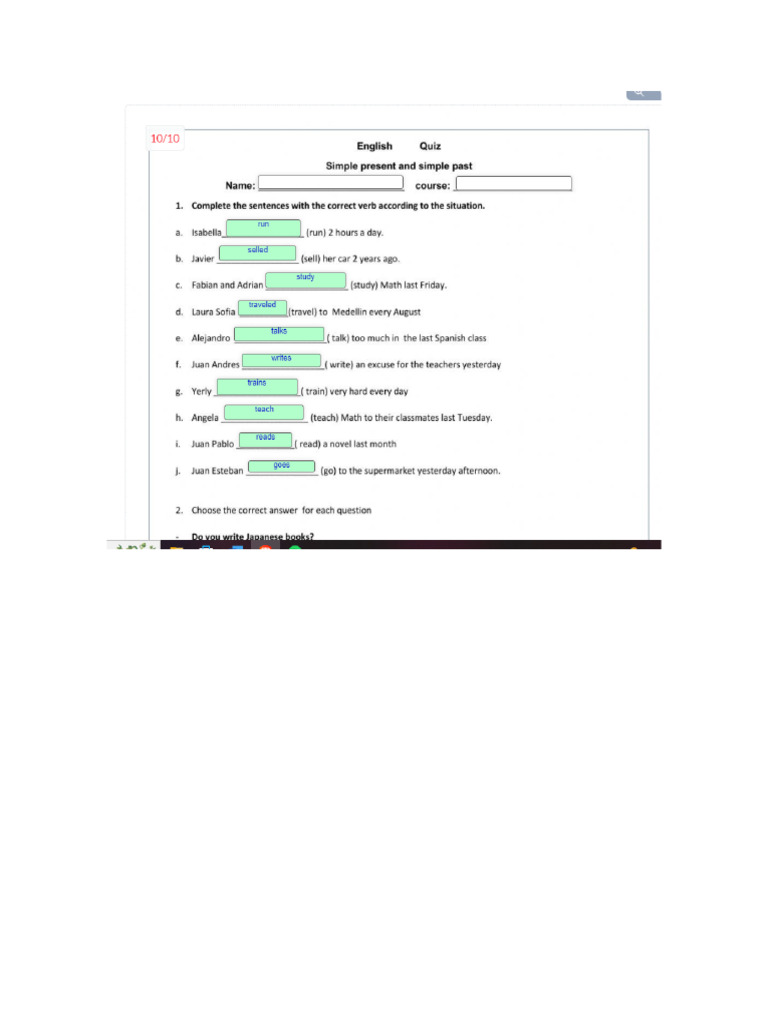 Deber Ingles 2 | PDF