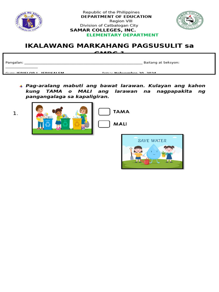 TQ - Q2 GMRC - 2024-2025 | PDF