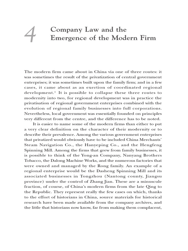 China and Capitalism A History of Business Enterpr... - (4 - Company ...