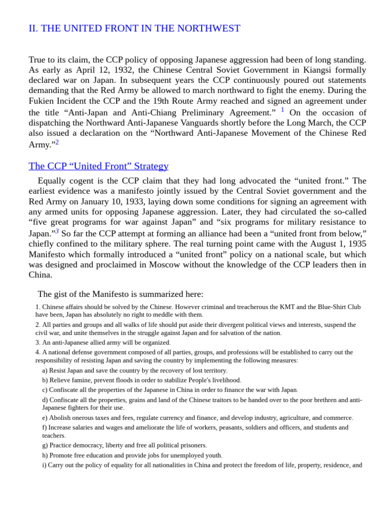 The Sian Incident A Pivotal Point in Modern Chines... - (II. The United ...