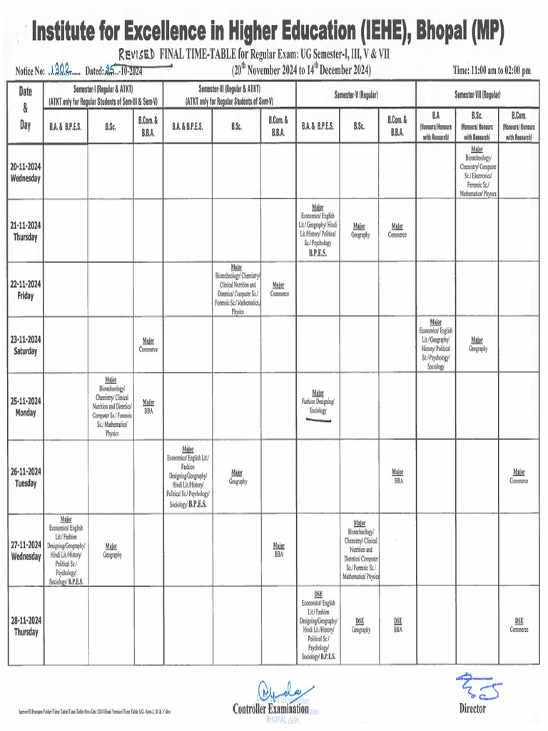 Ug Reviced TT Nd24 | PDF