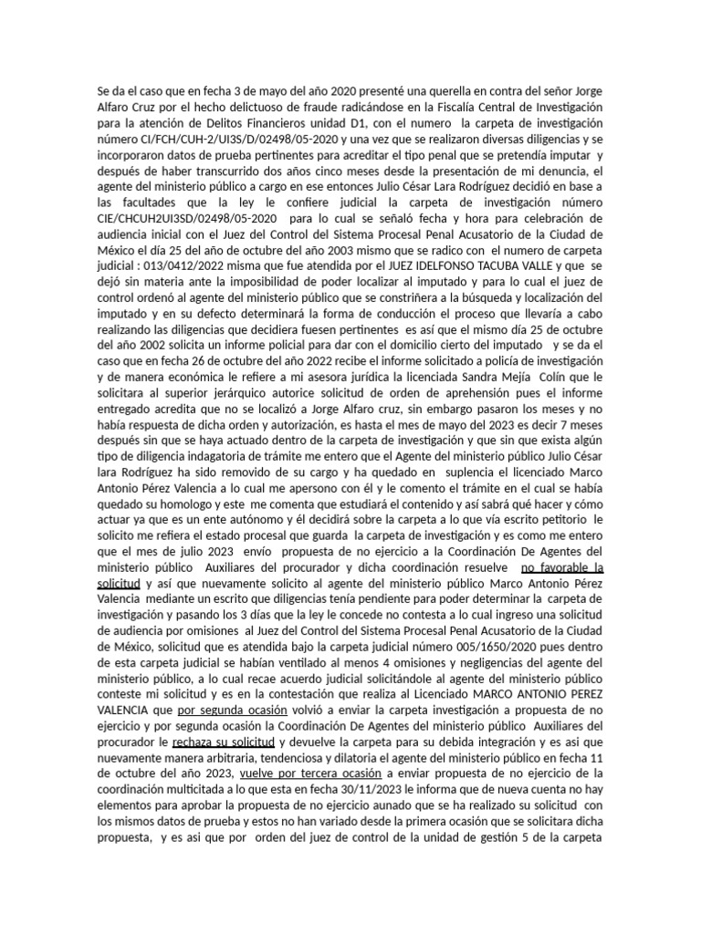 Queja CNDH | PDF | Queja | Justicia