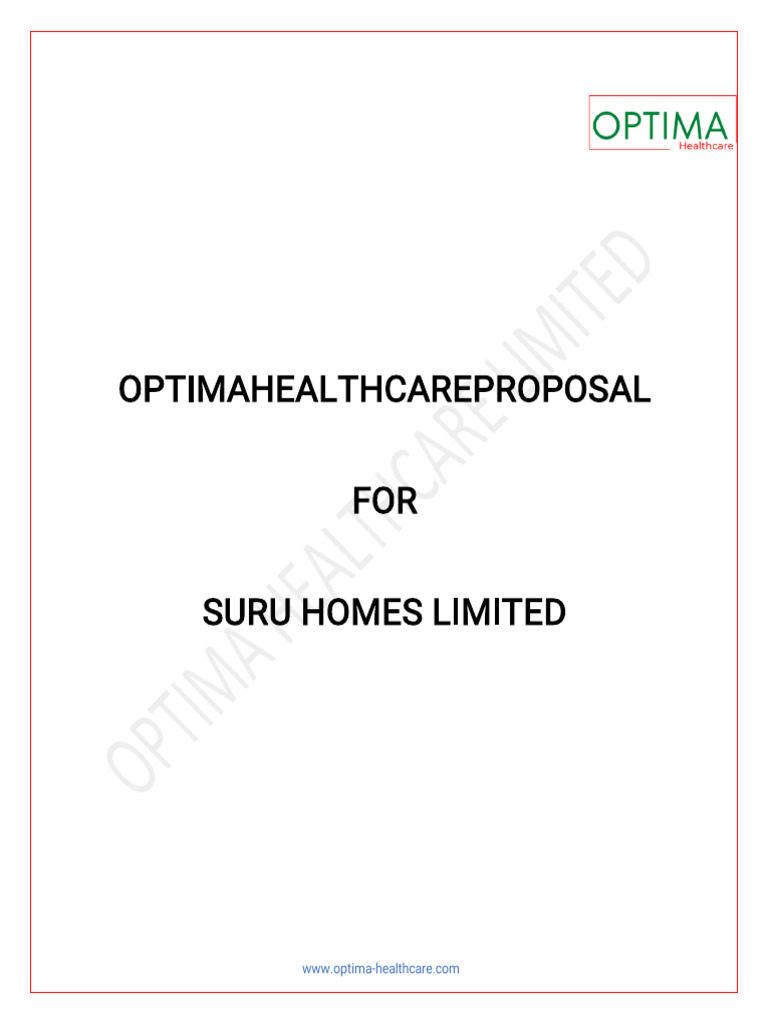 SURU - CUSTOMIZED PROPOSAL - Suru Homes | PDF | Health Maintenance ...