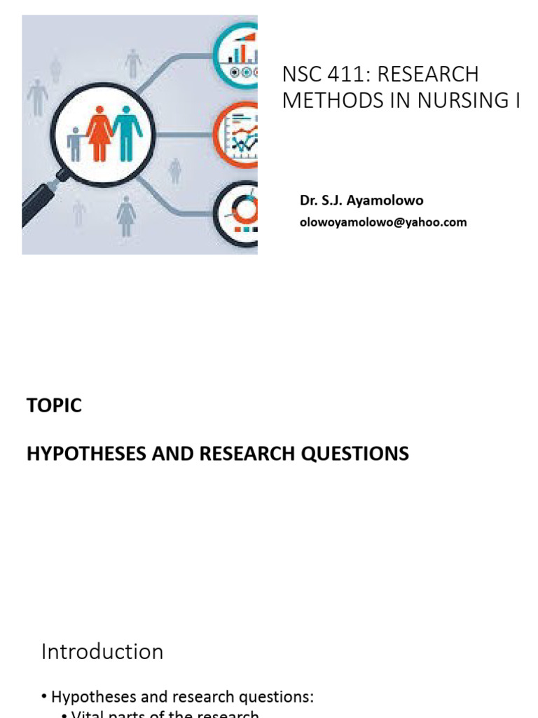 Hypotheses and Research Questions in Nursing | PDF | Type I And Type Ii ...