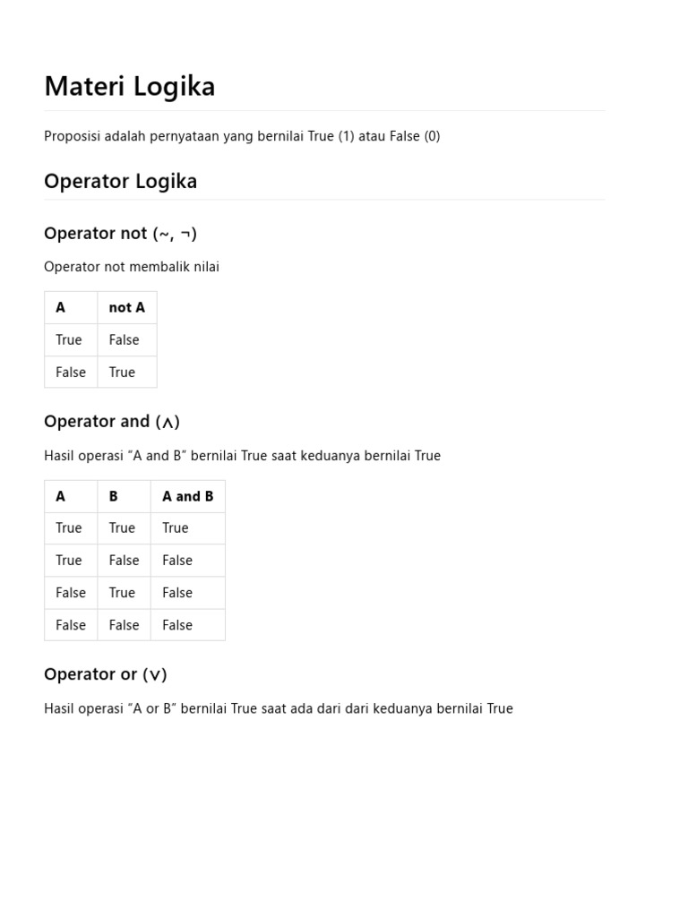 materi-logika | PDF | If And Only If | Boolean Algebra