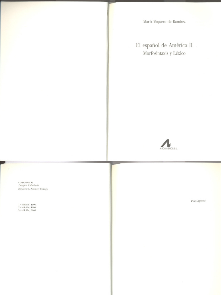 ESP LA Morfosintaxis y Lexico | PDF