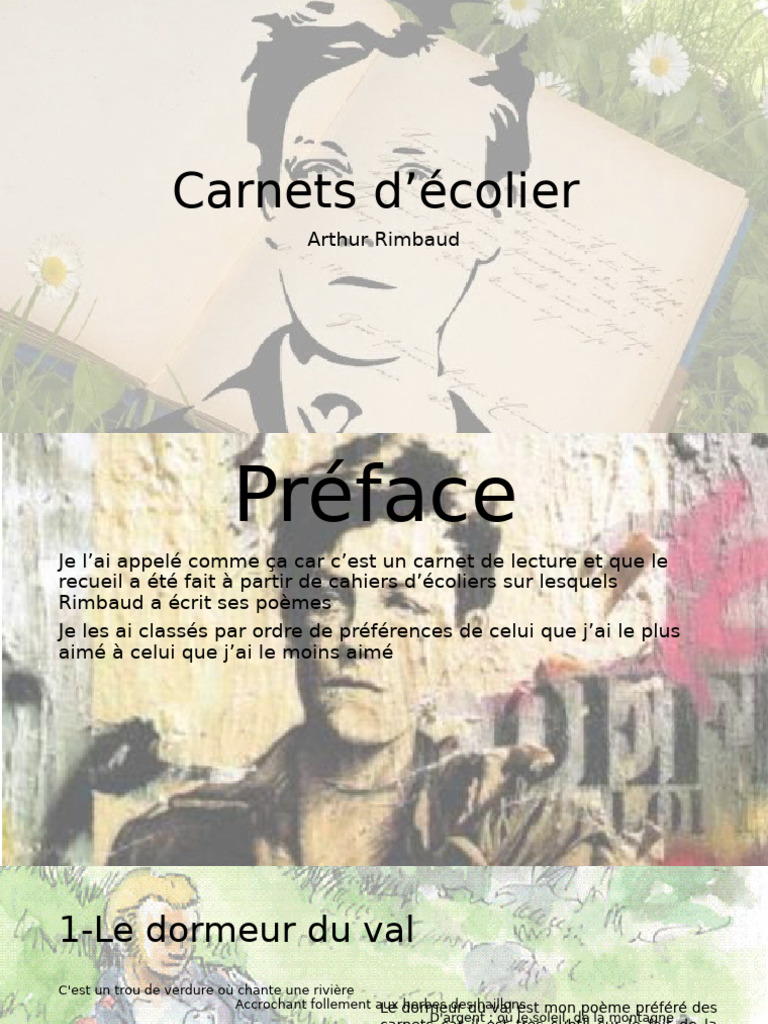 Carnets D'écolier Quentin Albert | PDF | Arthur Rimbaud