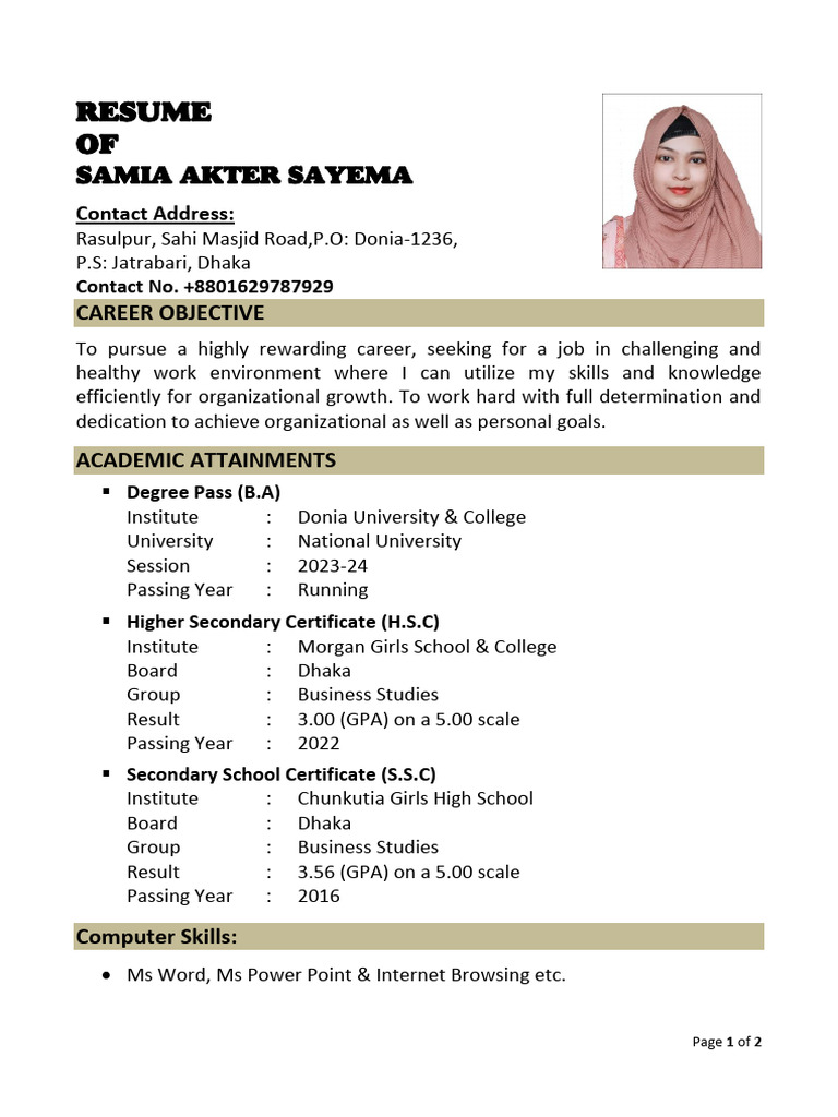 SAMIA AKTER SAYEMA | PDF