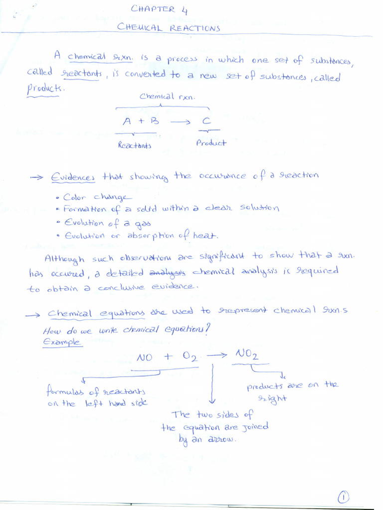 CHAPTER 04 Chemical Reactions | PDF